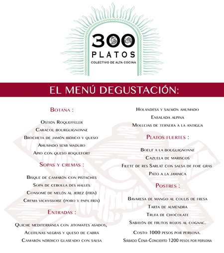 MENU THIERRY NICOLE | Con Apetito